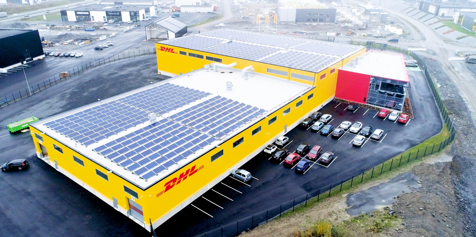 DHL's strategy supports the transition to solar power